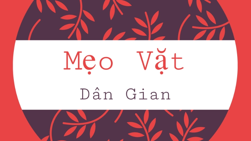 Mẹo dân gian